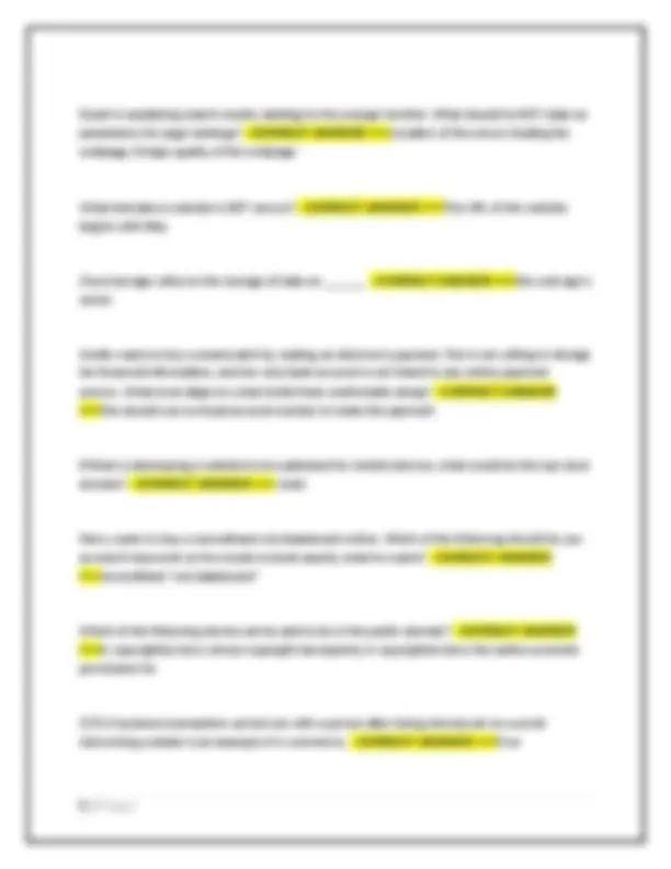 Module 2 Computer Concepts Exam 2025 UPDATED QUESTIONS AND CORRECT ...