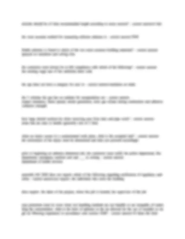 Asbestos Practice Exam 2 Questions & Answers PDF – Occupational Safety ...