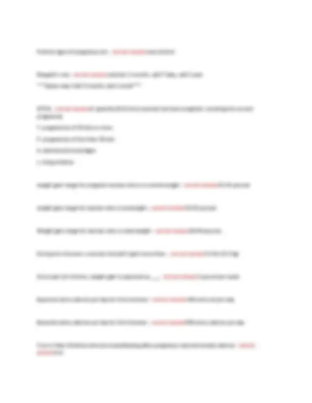 Maternal Newborn Nursing: Comprehensive Study Guide with Q&A | Exams ...