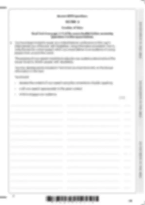 Edexcel AS Level 3 GCE in English Language&Literature (8EL0) PAPER 1 ...