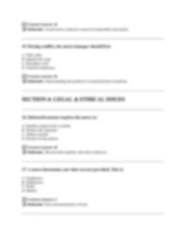 Leadership HESI test questions and answers plus Rationales|| GRADED A+ ...