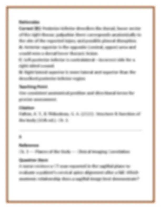 Structure & Function of the Body 16th Edition Test Bank | Patton ...