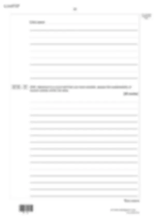 Actual 2025 AQA A-level GEOGRAPHY 7037/1 Paper 1 Question Paper + Mark ...