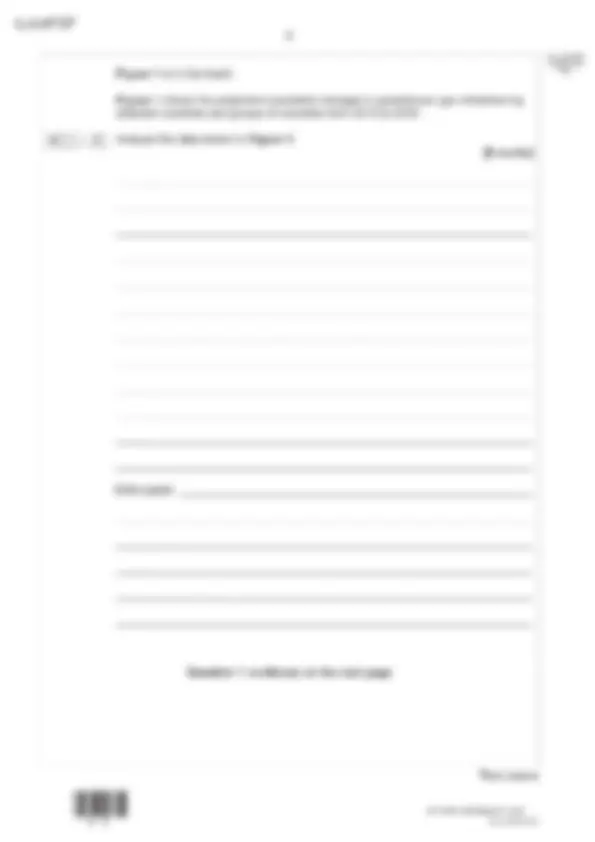 Actual 2025 AQA A-level GEOGRAPHY 7037/1 Paper 1 Question Paper + Mark ...