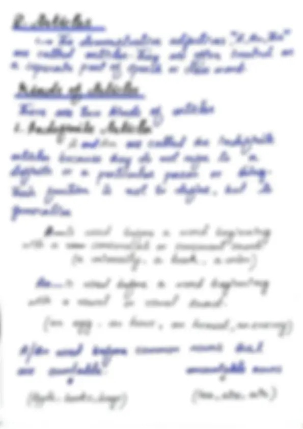Easiest way to learn english grammar | Study notes English | Docsity