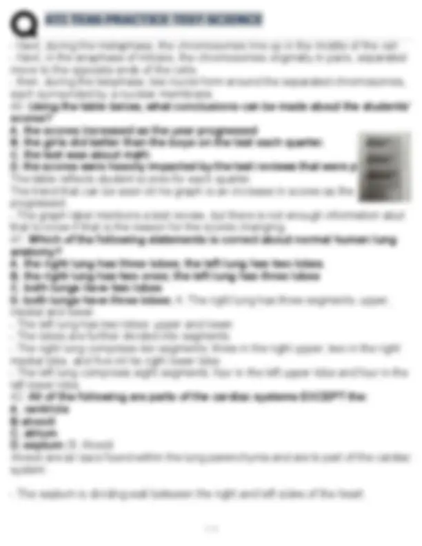 ATI TEAS 7 Science Practice Test PDF – 159 Questions with Answers ...
