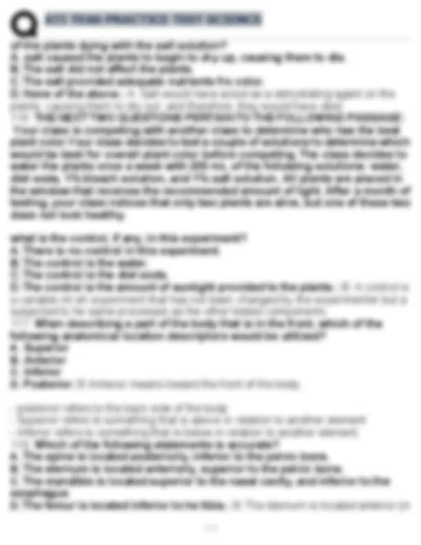 ATI TEAS 7 Science Practice Test PDF – 159 Questions with Answers ...
