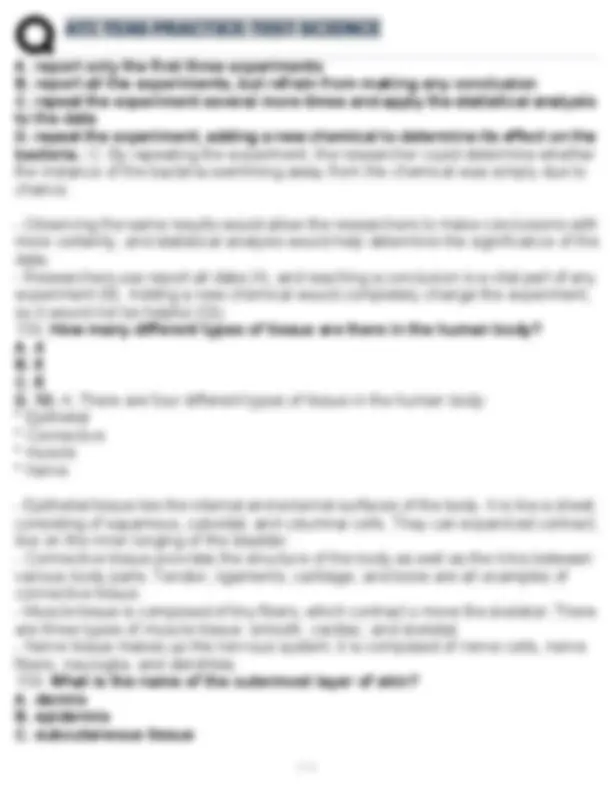 ATI TEAS 7 Science Practice Test PDF – 159 Questions with Answers ...