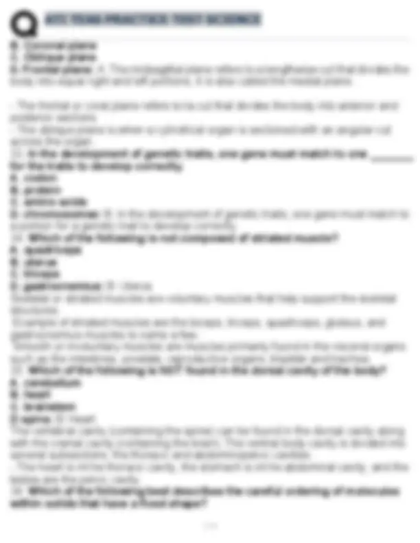 ATI TEAS 7 Science Practice Test PDF – 159 Questions with Answers ...