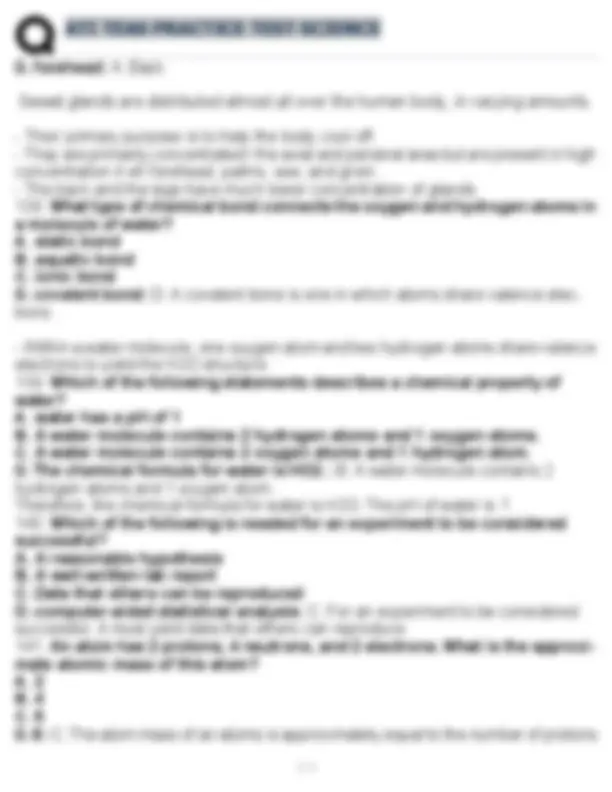 ATI TEAS 7 Science Practice Test PDF – 159 Questions with Answers ...