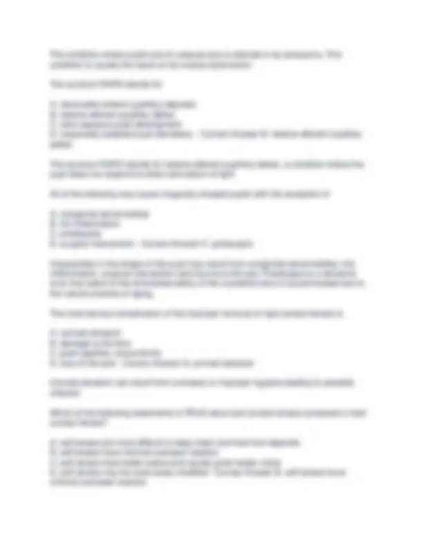 COA (Certified Ophthalmic Assistant) Exam Questions With 100% Correct ...