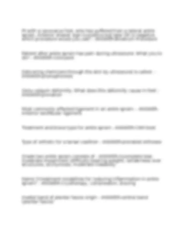 Orthopedics, Biomechanics, and Sports Medicine APMLE Part 2 Exam ...