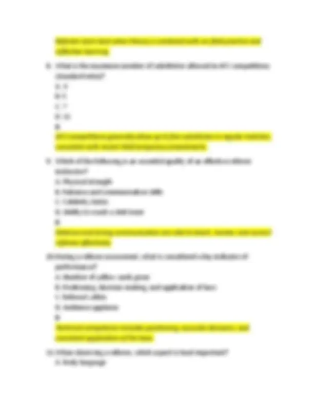 AFC REFEREE INSTRUCTOR CERTIFICATION PRACTICE TEST COMPLETE 100 ...