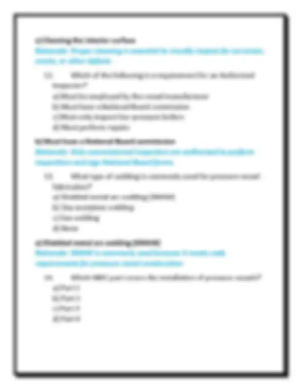 National Board Authorized Inspector (AI) Exam With Actual Questions ...