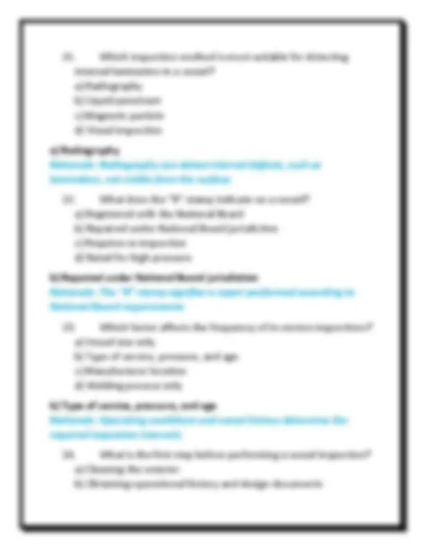 National Board Authorized Inspector (AI) Exam With Actual Questions ...