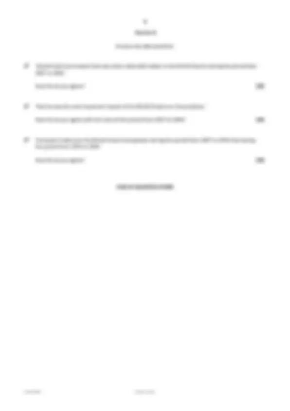 OCR A Level History A (Y320/01) Question Paper and Mark Scheme Summer ...