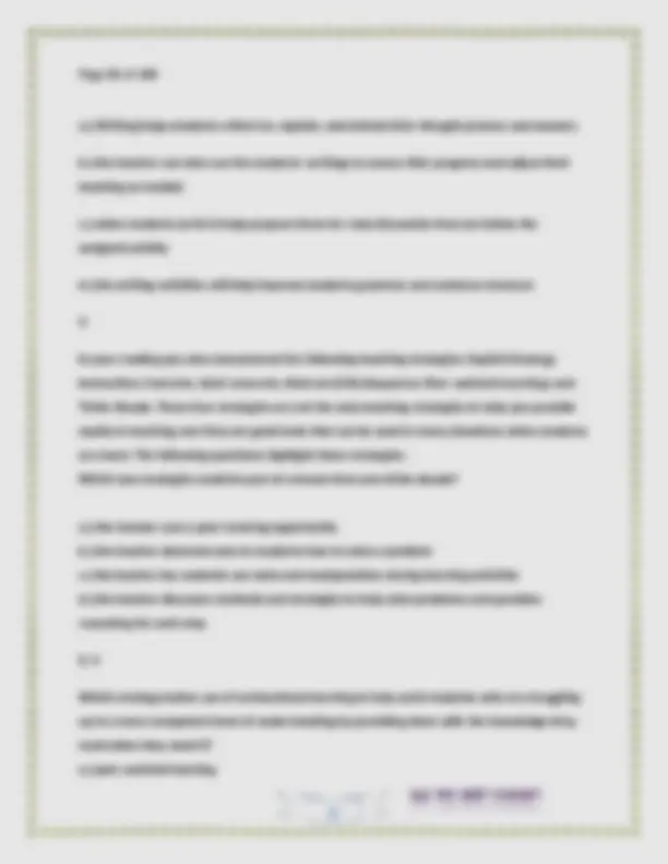 WGU D237 Mathematics Methods and Instruction for Students with Mild or Moderate Exceptiona ...