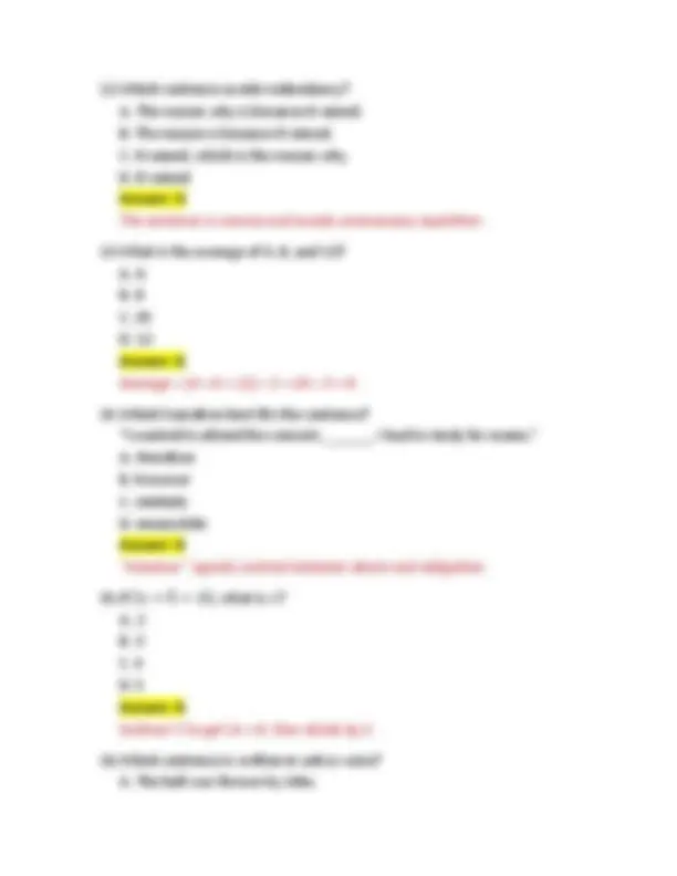 SCHOLASTIC ASSESSMENT TEST (SAT) PRCTICE EXAM LATEST 2026 ...