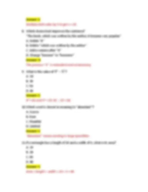 SCHOLASTIC ASSESSMENT TEST (SAT) PRCTICE EXAM LATEST 2026 ...