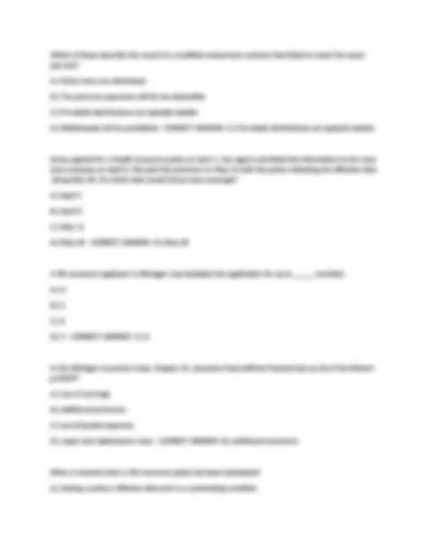 Xcel Solutions Final Exam – Michigan Life & Health Insurance Licensing ...