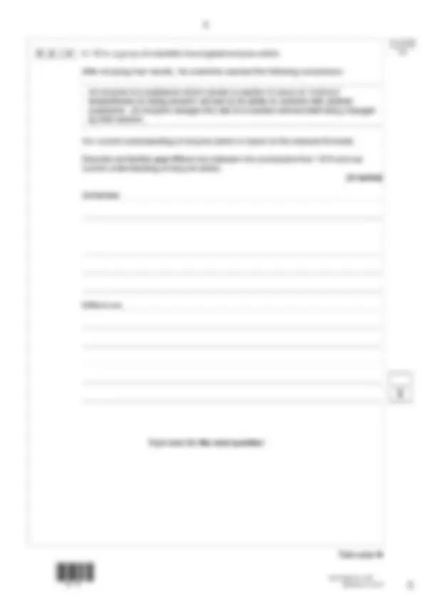 ACTUAL 2025 AQA A-level BIOLOGY Paper 1 7402/1 MERGED QUESTION PAPER ...