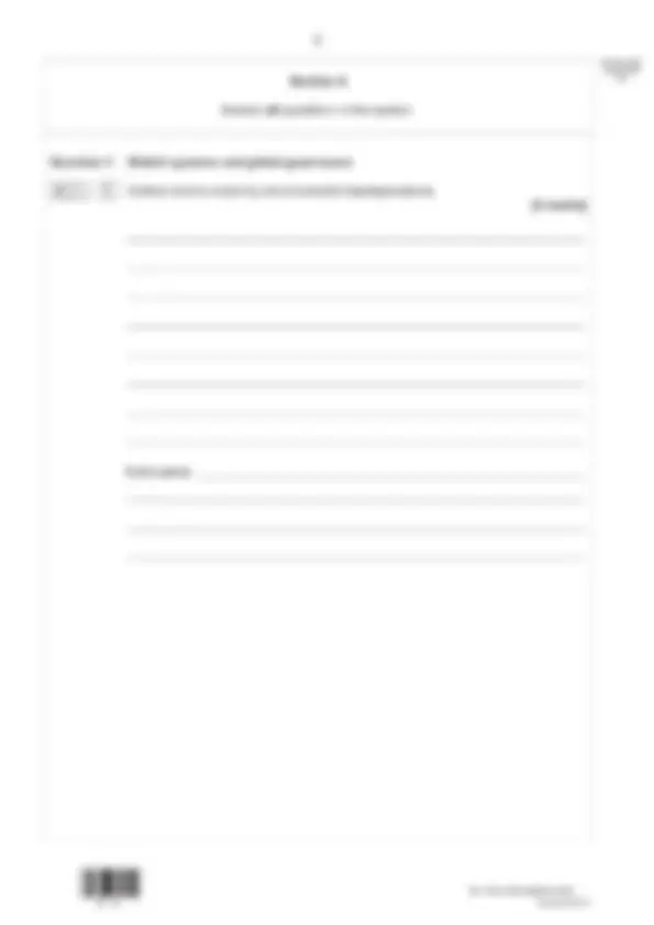 2025 AQA A-level GEOGRAPHY Paper 2 Human Geography Combined Question ...