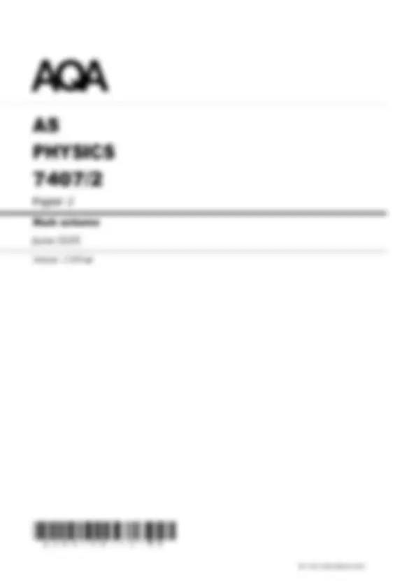 2025 AQA AS PHYSICS Paper 2 Combined Question Paper & Final Marking ...
