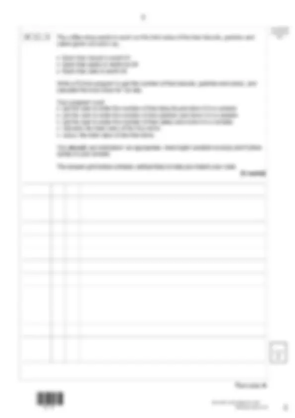 2025 ACTUAL AQA GCSE COMPUTER SCIENCE 8525/1B Paper 1 Computational ...