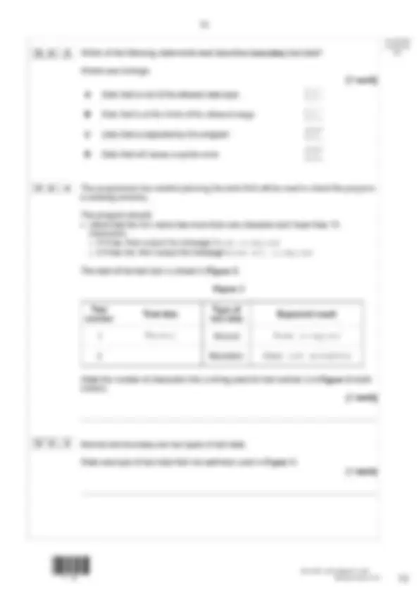 2025 ACTUAL AQA GCSE COMPUTER SCIENCE 8525/1B Paper 1 Computational ...