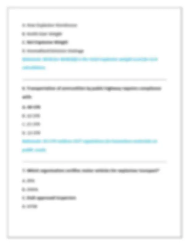 AMMO-64: DoD Ammunition Storage and Transportation Practice Exam ...