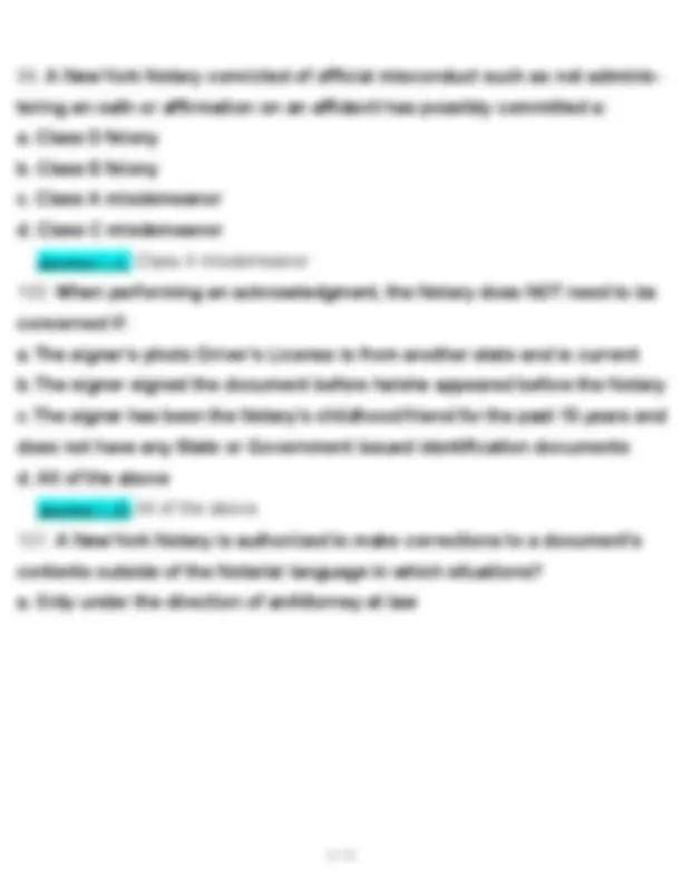 New York Notary Public Practice Test - 150 Questions & Answers PDF ...