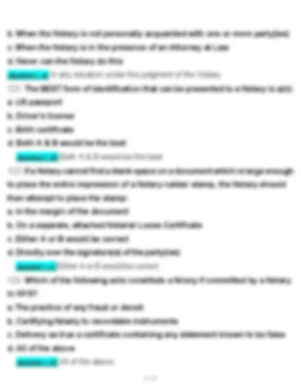 New York Notary Public Practice Test - 150 Questions & Answers PDF ...