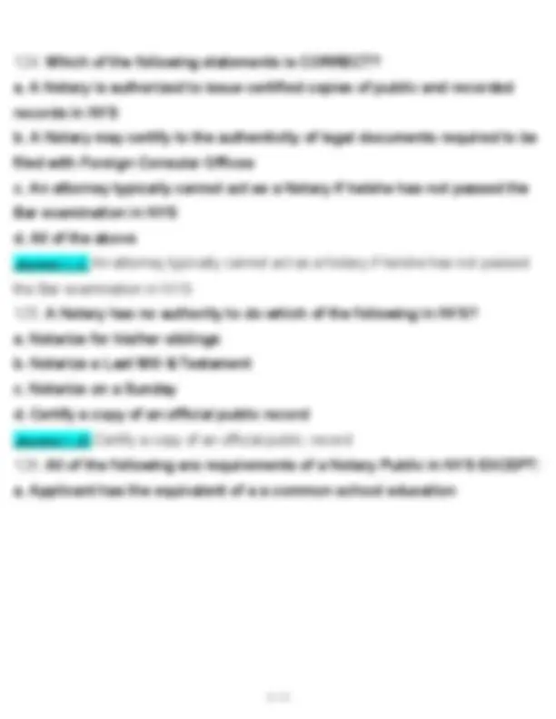 New York Notary Public Practice Test - 150 Questions & Answers PDF ...