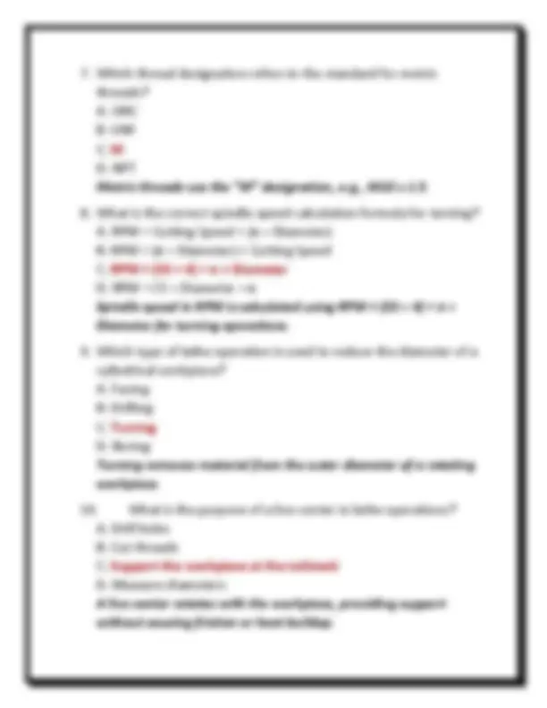 NIMS Machining Level II Certification Exam With Actual Questions ...