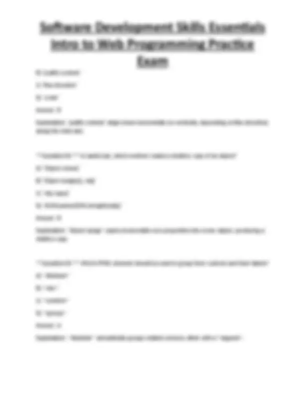 Software Development Skills Essentials Intro to Web Programming ...