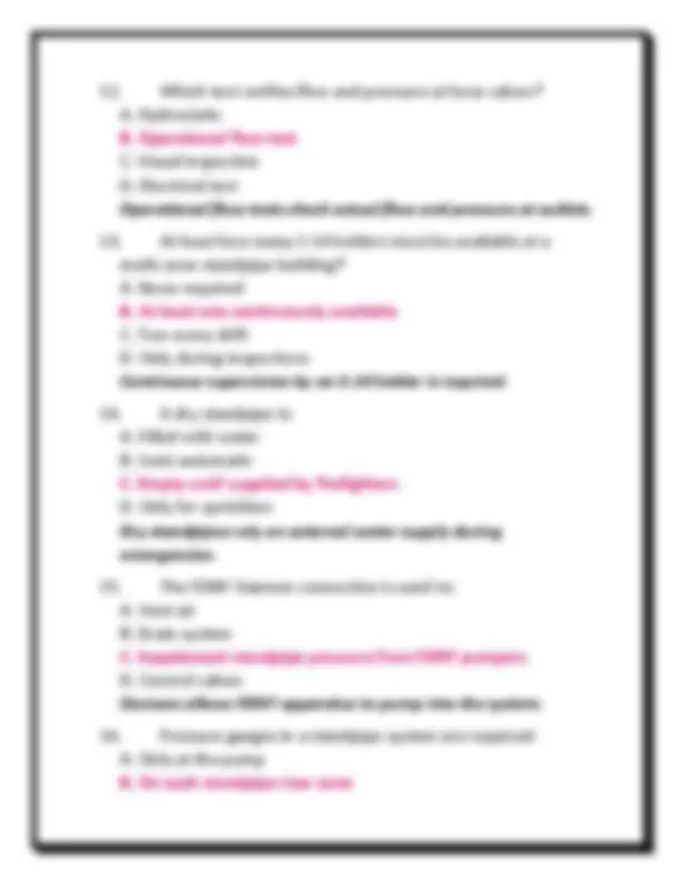 FDNY S-14 Supervision of Multi-Zone Standpipe System Exam With Actual ...