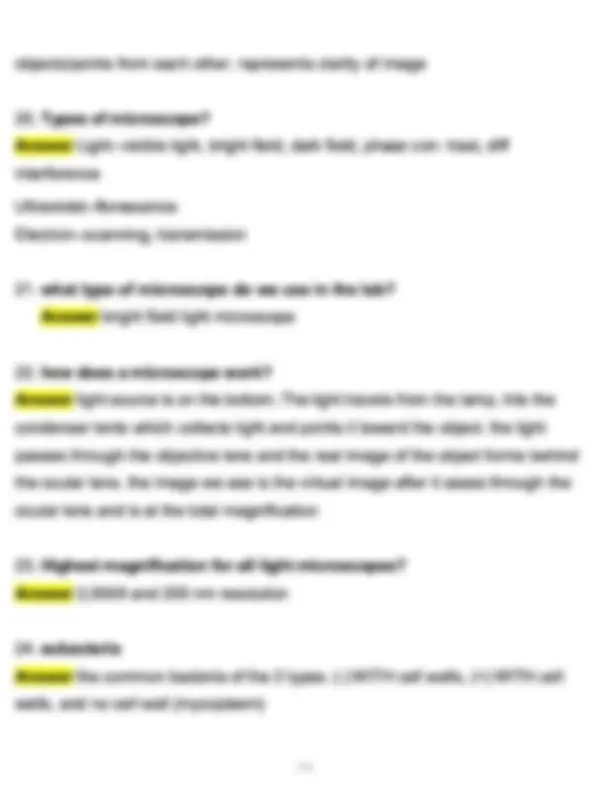 UTA Microbiology Midterm Exam (Latest 2026 / 2027 Update) Questions and ...