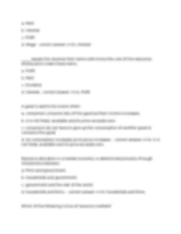 EC 111 Chapter 1 Cengage Quiz Questions & answers rated A+ 2025-2026-15 ...