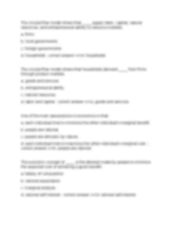 EC 111 Chapter 1 Cengage Quiz Questions & answers rated A+ 2025-2026-15 ...