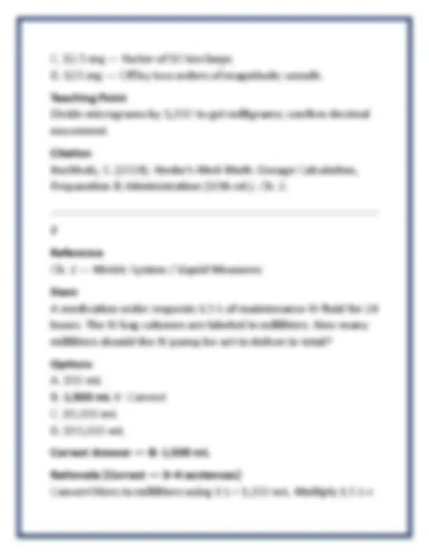 Henke’s Med-Math Test Bank 2026 | Nursing Test Bank 2026 Nursing Test ...