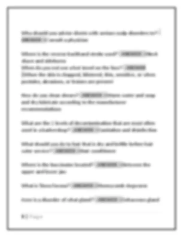 BARBER STATE BOARD FINAL ACTUAL EXAM (NEW UPDATED VERSION) LATEST 2025 ...