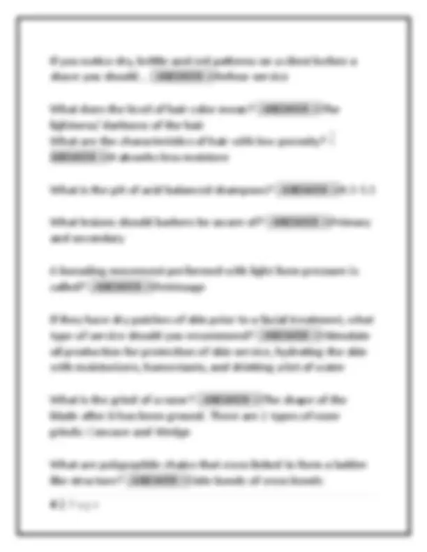 BARBER STATE BOARD FINAL ACTUAL EXAM (NEW UPDATED VERSION) LATEST 2025 ...