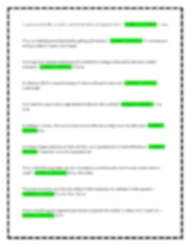 EFMB Practice Test #1 Guide 2025- 2026 | Exams Nursing | Docsity