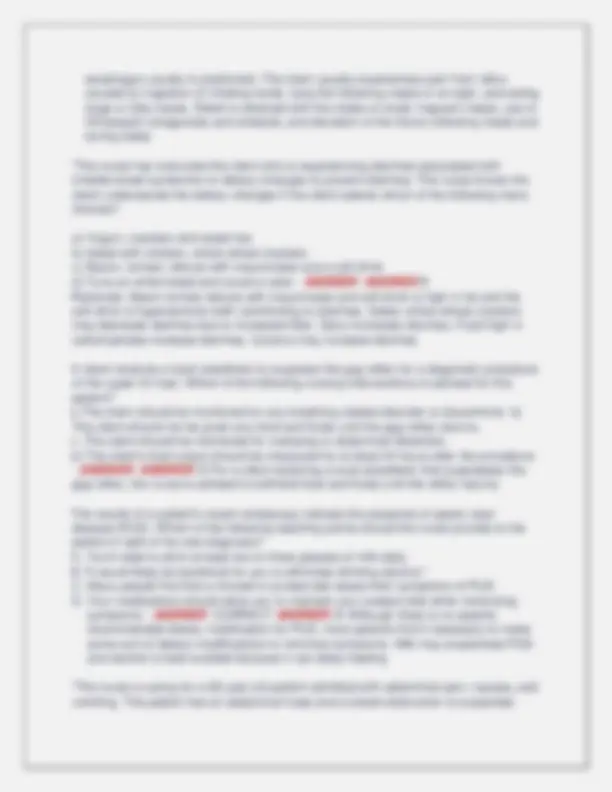 GERD NCLEX Test Exam Questions And Answers Verified 100% Correct ...