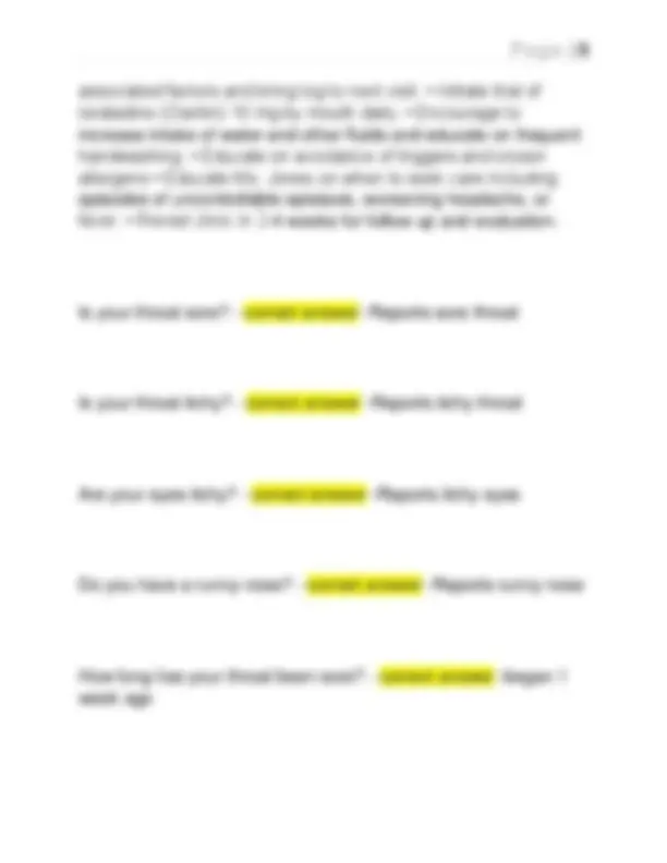 SHADOW HEALTH HEENT TINA JONES 2026 OFFICIAL QUESTIONS AND ANSWER KEY ...