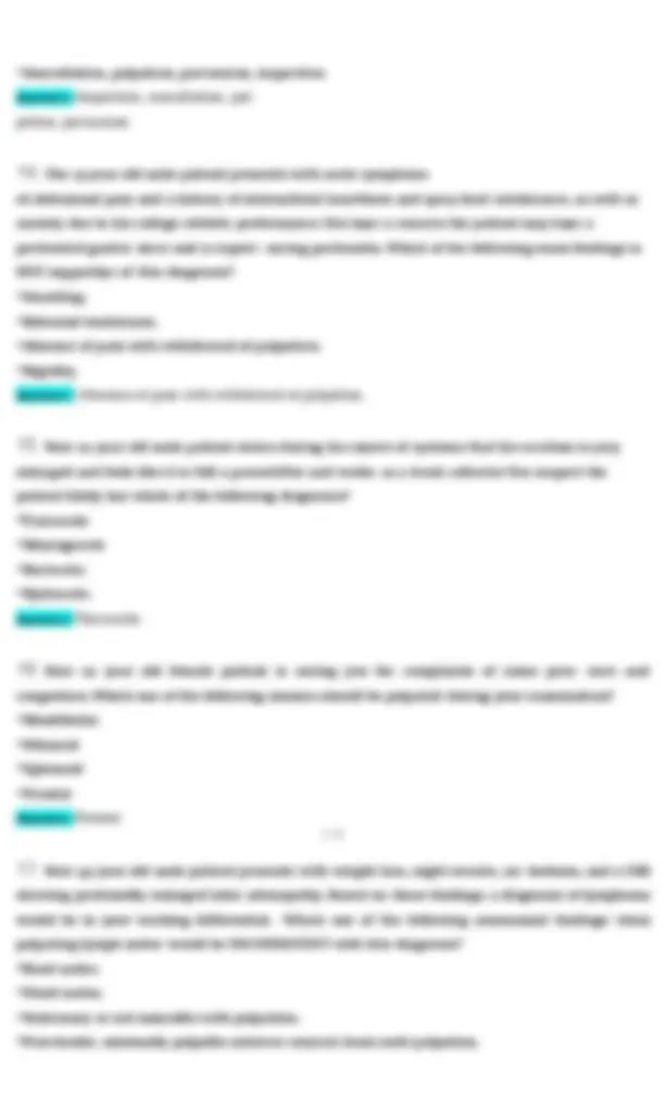 NR 667 CEA FNP Final Exam 2026 | Capstone Practicum Verified PDF | Exams Nursing | Docsity