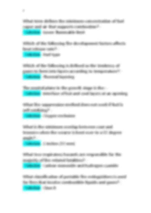 FIRE FIGHTER ESSENTIALS 7- FINAL EXAM 1 QUESTIONS AND CORRECT ANSWERS ...