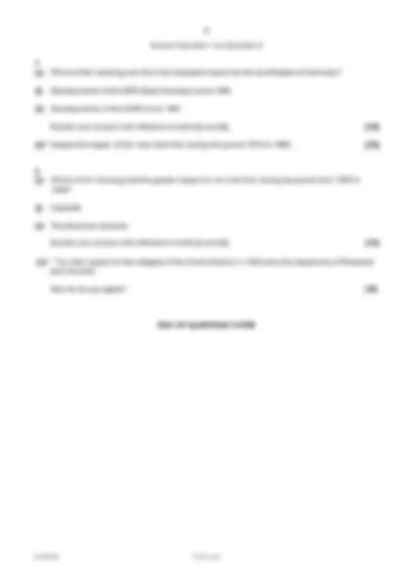 OCR A Level History A Y223/01 The Cold War in Europe 1941–1995 2025/ ...