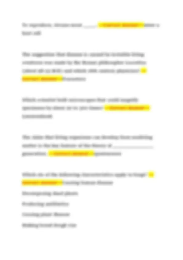 Microbiology – McGraw Hill Connect Microbiology, Practice Questions and ...