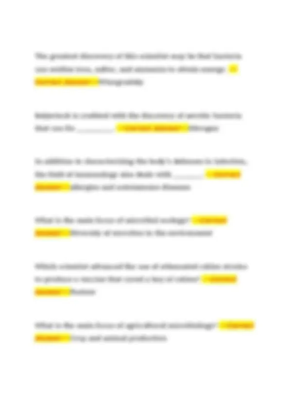 Microbiology – McGraw Hill Connect Microbiology, Practice Questions and ...